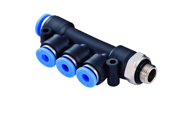 One Touch Fitting PKD male reducer triple branch
