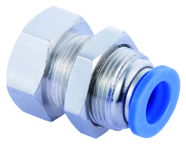 One Touch Fitting PMF bulkhead female straight