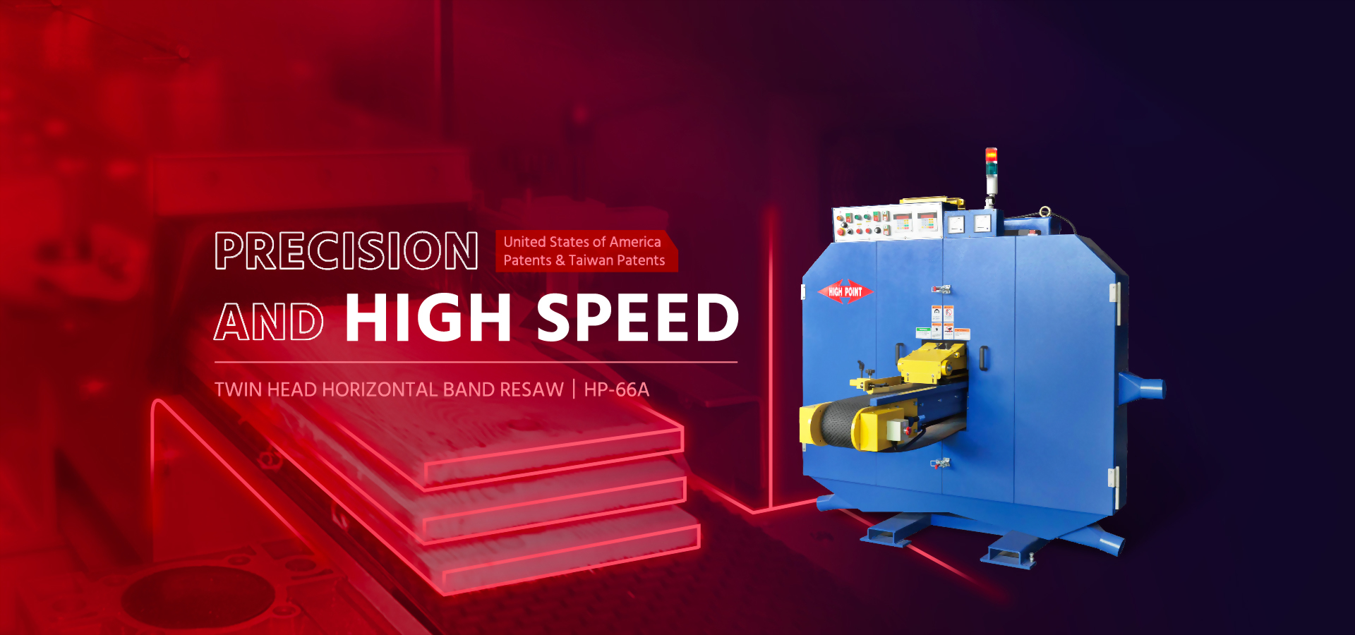BLUE STEEL MACHINERY CO. - Horizontal Band Resaw, Band Resaw / Band Saw ...
