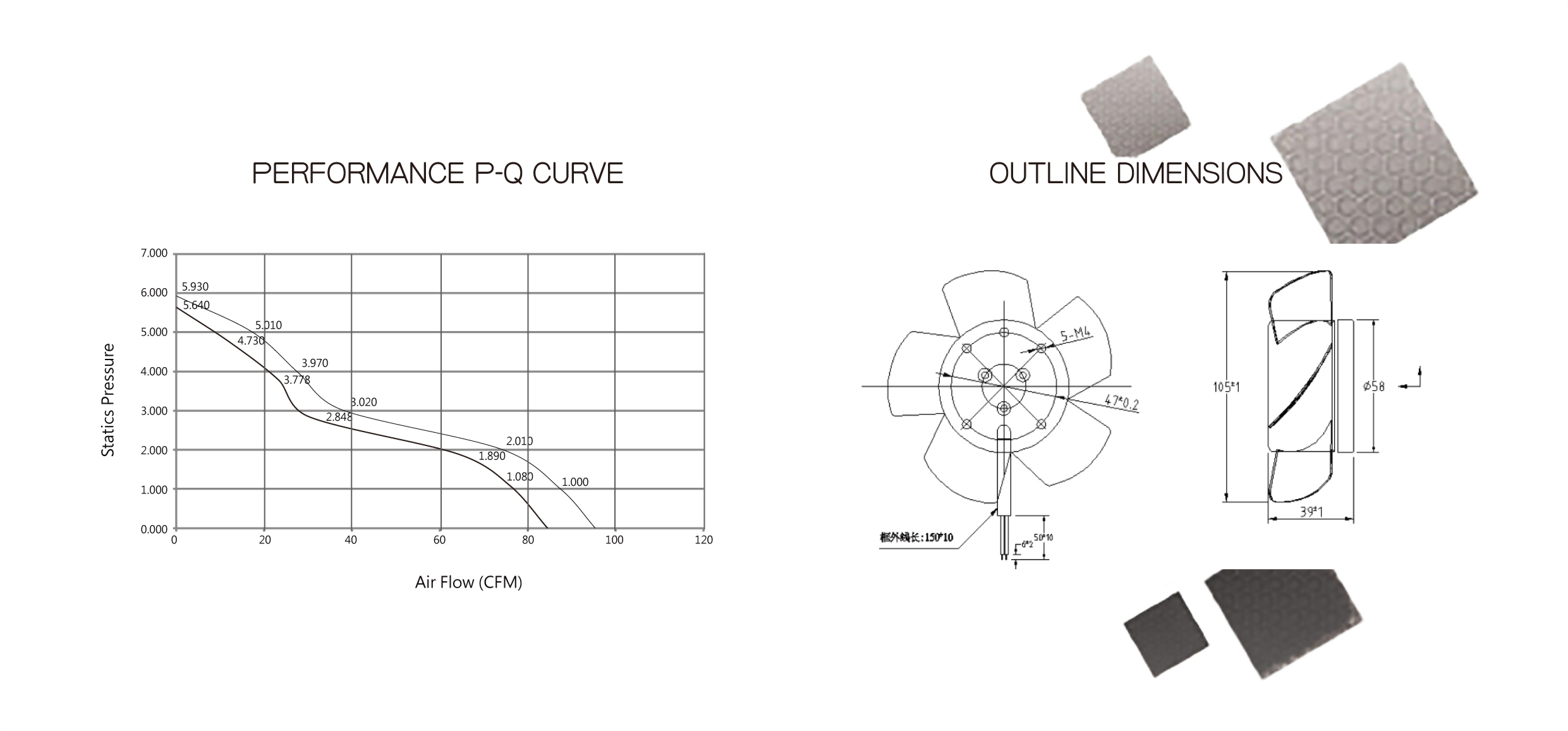 AC Skeleton Fan 105 x 39mm