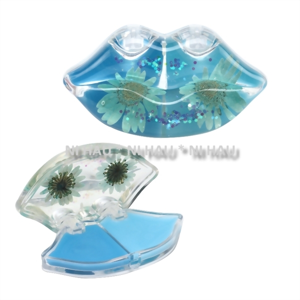Lip shaped Lip Gloss Compact