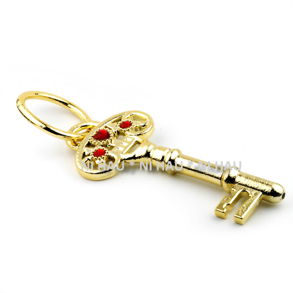 Antique Key Pen with Key Ring Metallic Finish