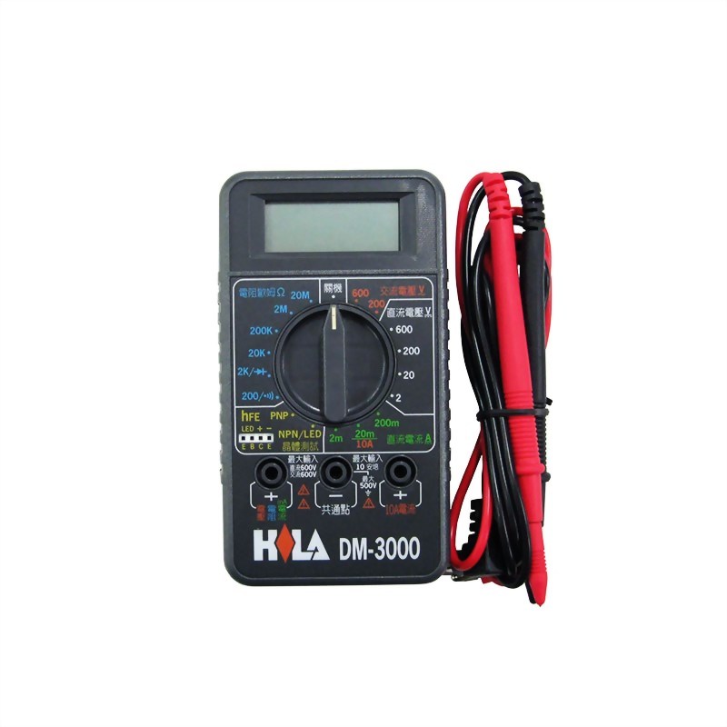 三用電表 DM-3000 - 工業用三用電表 | 健理有限公司-消防檢測儀器