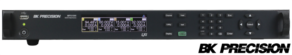 MPS1000,600W四通道模組化系統直流電源供應器