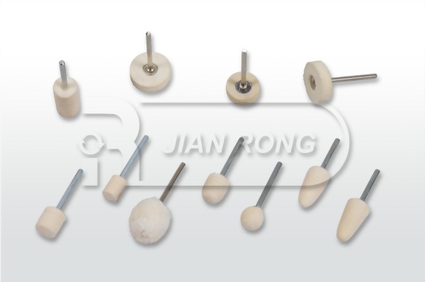 Wool Buffing Wheel with 3 mm handle