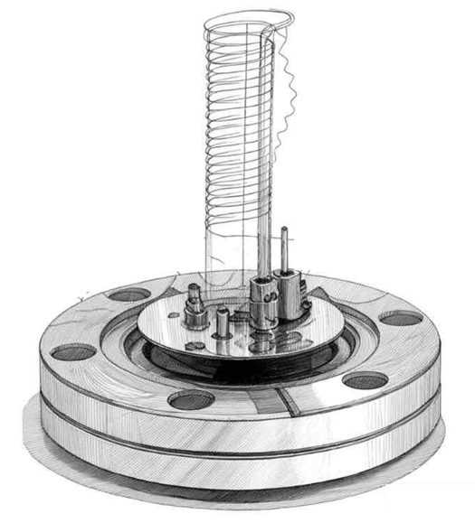 Hot filament ionization gauge