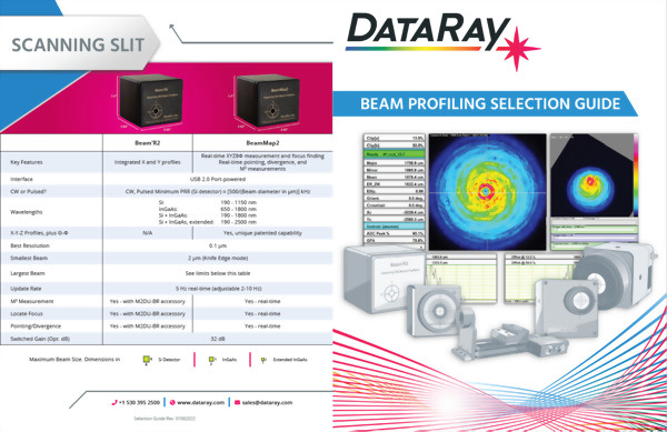 Dataray scanning-slit - 諾安科技有限公司