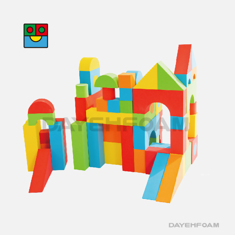 Big Colorful EVA Foam Building Block Set - 68 pcs | OEM Supplier