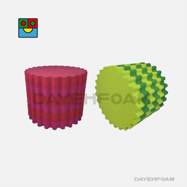 EVA Foam Massage Wave Wheel Dia. 30cm x 24cm : Red or Green