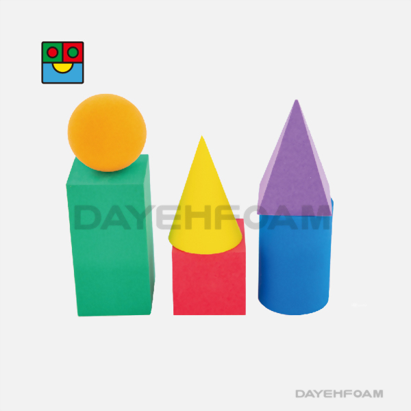 Colorful 3D Foam Shapes: EVA Geometric Solids Set |OEM Supplier
