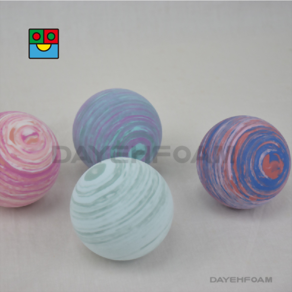 Yoga Foam Balls, Marble cloud texture, 70mm(2.75 inch)