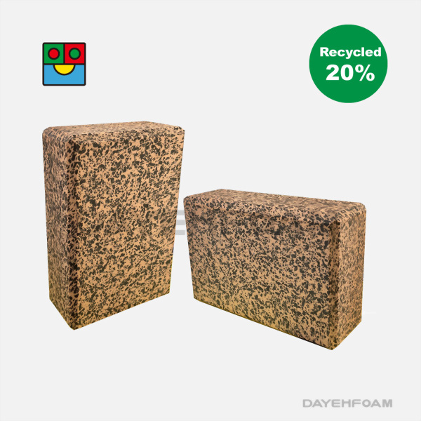 Recycled recycled EVA foam 20% recycled 3"x 6"x 9"