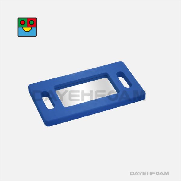 Blue Soft EVA Foam Handheld Mirror - Safe & Lightweight