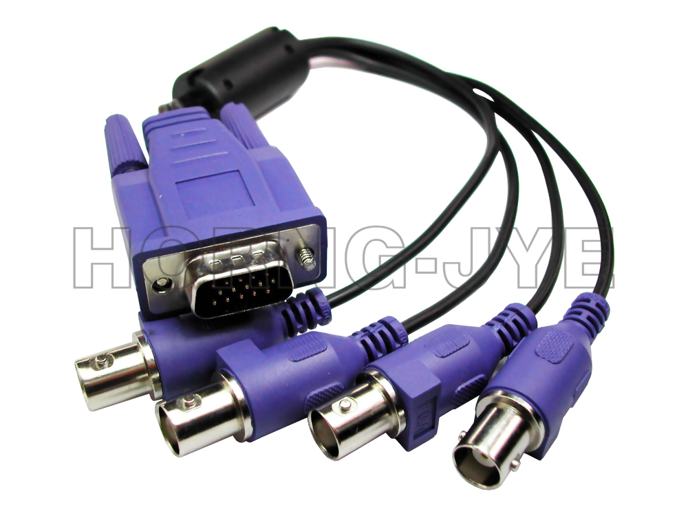 Multimedia Cable / HD15M/ 4 * BNC (Female)