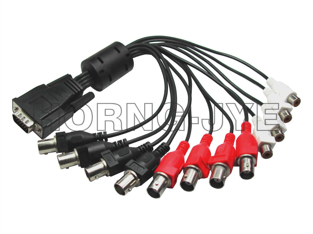 Multimedia Cable / HD15M/ 8 * BNC+4 * RCA