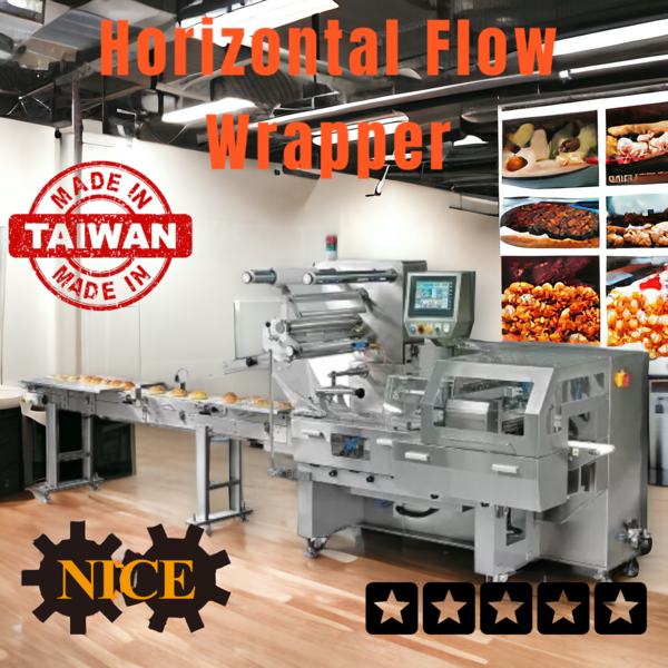 Horizontal flow wrapper machine, streamline the packaging process