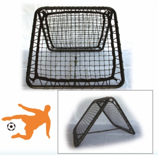 DOUBLE SIDED SOCCER REBOUNDER TRAINING SET OUT OF BOX AND READY TO PLAY