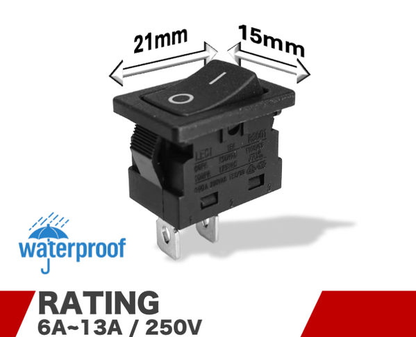 RS601K Series Waterproof Rocker Switch