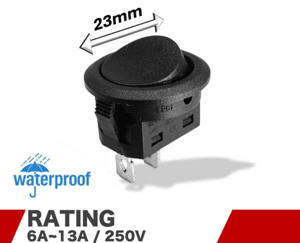RS601K2 Series Waterproof Rocker Switch