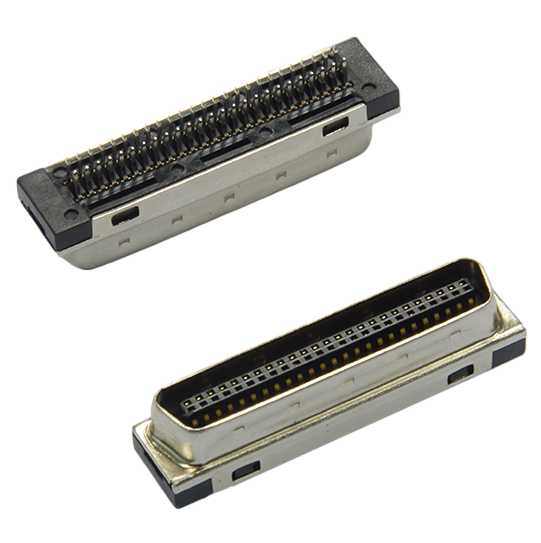 SCSI CN Type 50P Clamp Type Male Plug