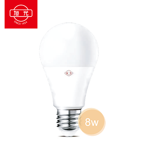 高光效球泡燈 8W｜E27｜120lm/W 節能型｜Ra80無藍光｜通過CNS認證