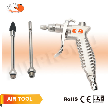 Air Blow Gun Set w/ Adjustable Nozzle, Rubber Nozzle & Safety Nozzle