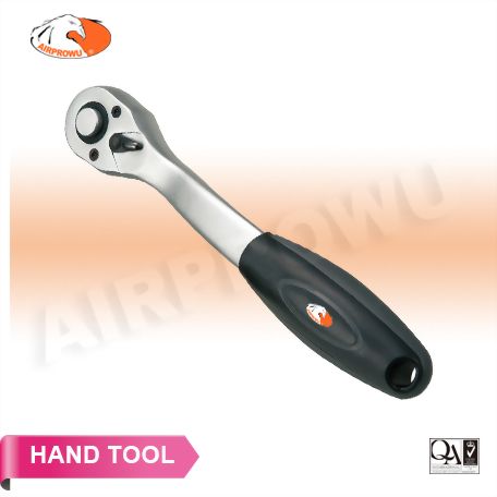 QUICK RELEASE REVERSIBLE CURVED RATCHET HANDLE 2 TONE PLASTIC GRIP