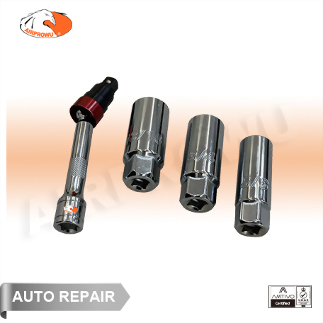 Spark Plug Socket Set w/ 3/8" Quick Release Swivel Extension Bar