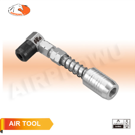 90 Degree 4-Jaw Grease Coupler w/ Extension & Quick connect