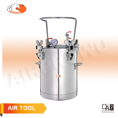 5 Gallon (20 Liter) Stainless Steel Pressure Tank Top Fluid Outlet No ...