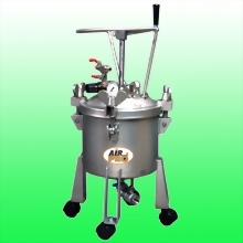 10 Liter Stainless Steel Pressure Pots, Manual Agitator, Bottom Outlet