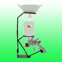 MOUNTABLE SPRAY GUN STAND WITH PAINT STRAINER HOLDER