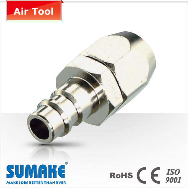 Plug-8x12mm PU Tube, Orion Type, Steel/Brass