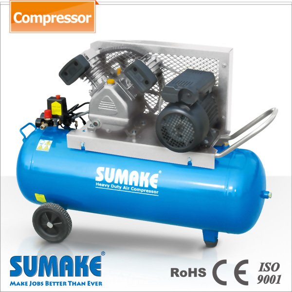 3HP Piston(Belt) Type Air Compressor w/90L Tank