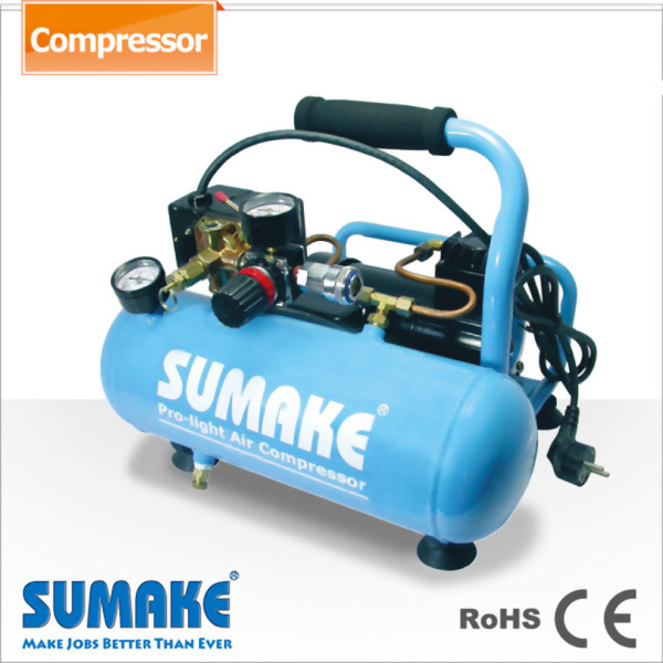 1/6HP PORTABLE AIR COMPRESSOR WITH 4 LITER TANK