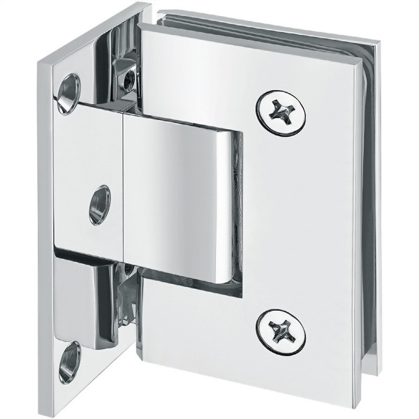 90 Degree Offset Back Plate Glass to Wall Hinge