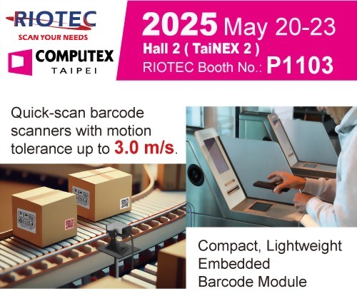 RIOTEC at COMPUTEX 2025, Advanced 2D Barcode Scanners & Medical Solutions