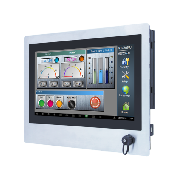 IP65 Stainless Steel True Flat Industrial Touch Monitor - Arestech