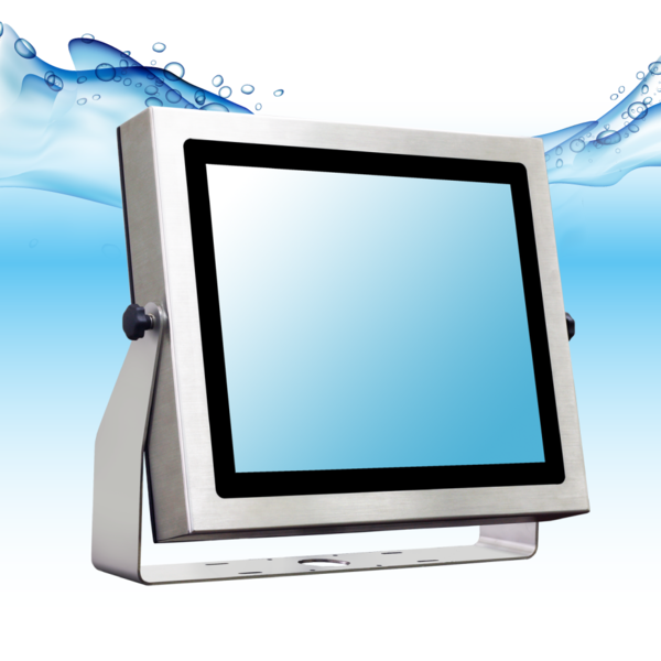 IP66/69K Protected 17" Stainless Steel Industrial Monitor with P-Cap ...