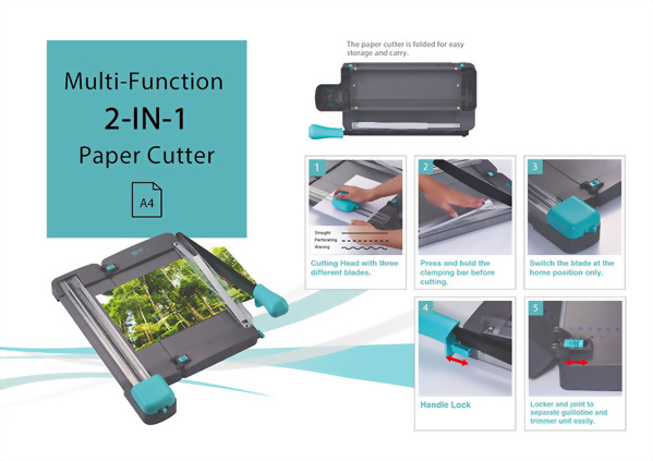 Innovative 2 in 1 Paper cutter with great features