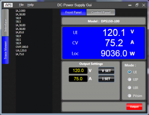 DC Power GUI Software PROGRAMMABLE DC POWER SUPPLY CONTROL SOFTWARE