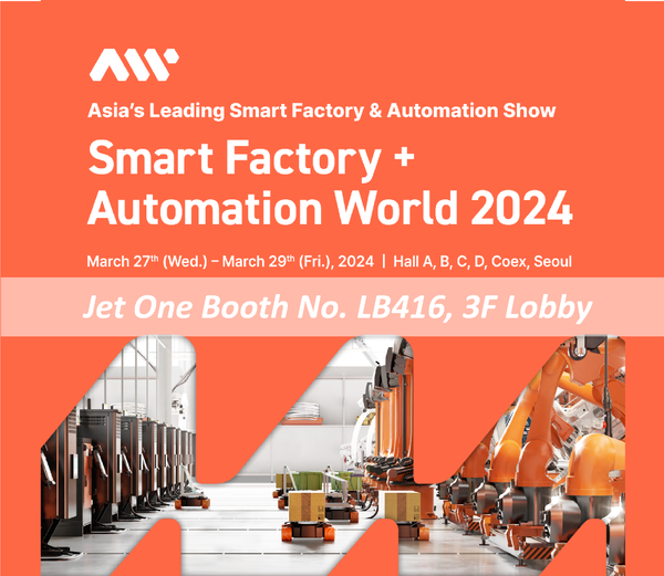 Welcome to visit Jet One Smart Factory + Automation World 2024 (Jet One Booth:Hall D/3F Lobby/LB416)