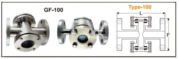Flow Sight Glass with Thread Connection (Forging)