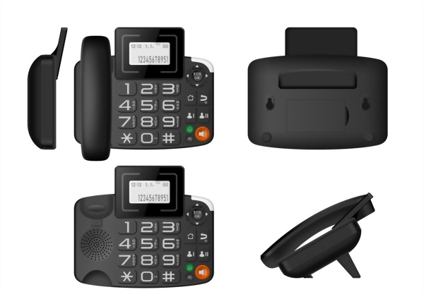 MaxComm 4G smartphone Dual SIM VoLTE Fixed Wireless Phone with big ...