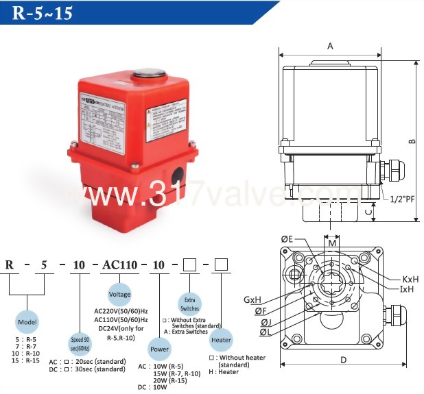 R5.R7.R10.R15 - 317 Valve