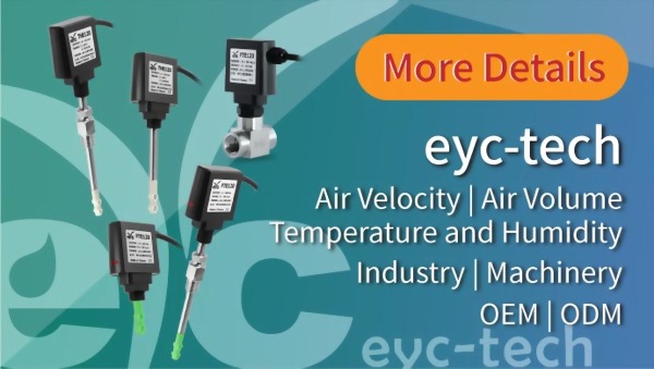 eyc-tech FTE 120, THE 120 air velocity, temperature and humidity transmitter, OEM/ODM for your ...