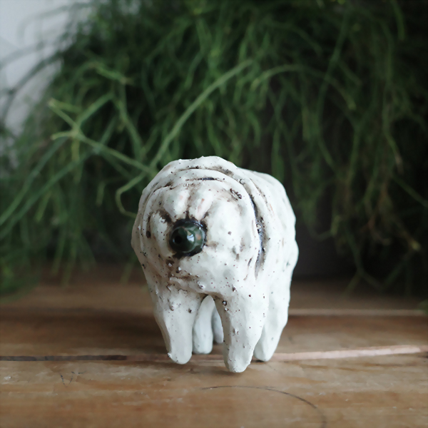 White wrinkled little monster