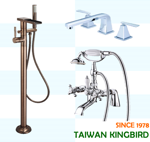 Luxury Bathtub Faucets & Freestanding Tub Fillers | Taiwan Kingbird