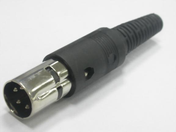 DIN PLUG WITH PLASTIC HANDLE (3P-9P)