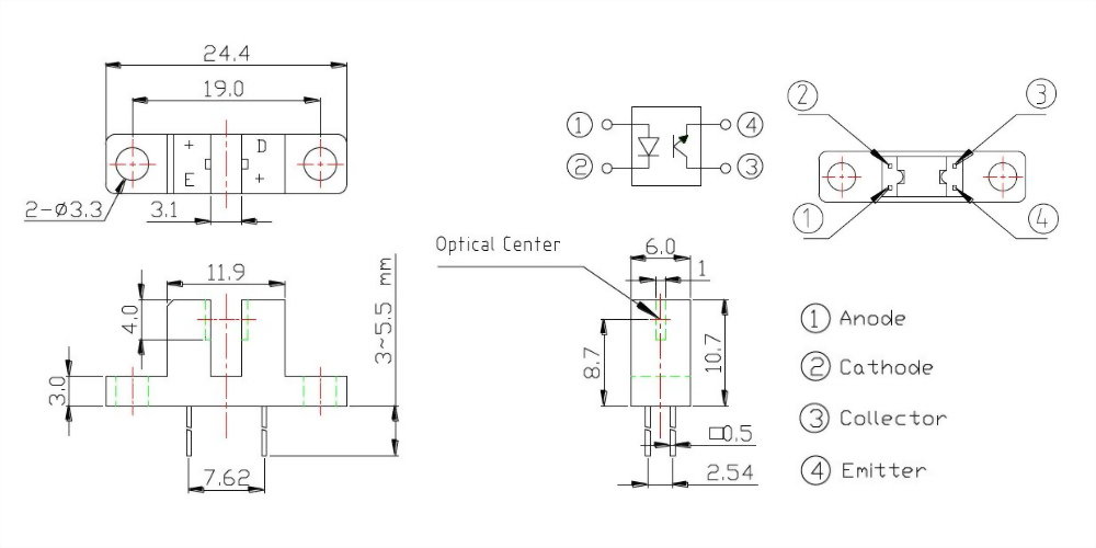 3.1mm IR Opto Isolated Slot Sensor | OncQue Corporation
